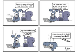 Heap Underflow: Stack Overflow Parody - NSBliss